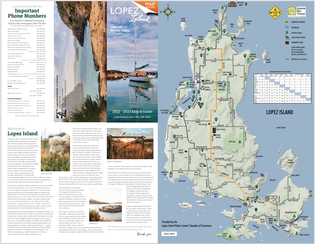 2026 Map & Guide Listing | Lopez Island Chamber of Commerce